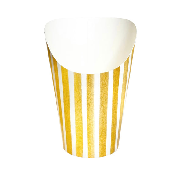 Gold and White Striped Charcuterie Cups 10ct - Emily Marie Design Co ...