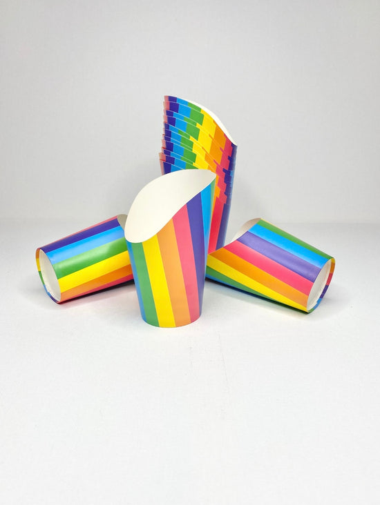Rainbow Striped Charcuterie Cups Set 10ct - Emily Marie Design Co ...